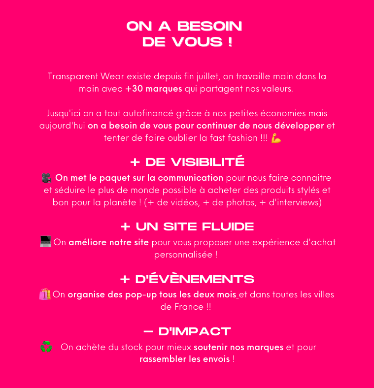 Transparent Wear, l'e-shop déculpabilisant