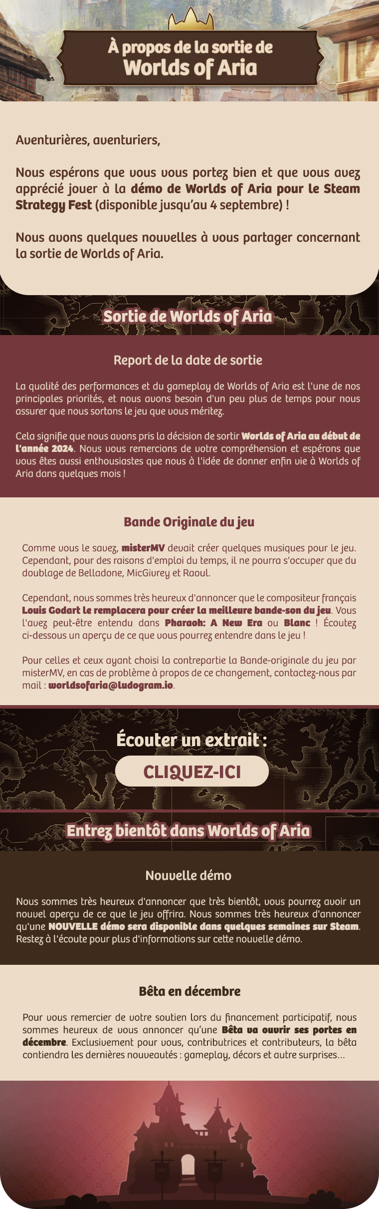 Worlds of Aria - Ulule