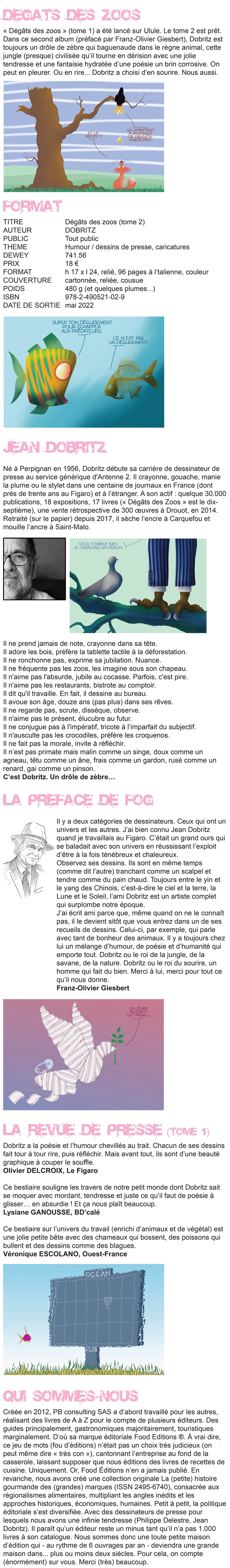 Dégâts des zoos (tome 2)