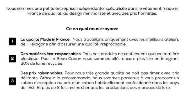 Le Beau Caban Made in France - Ulule