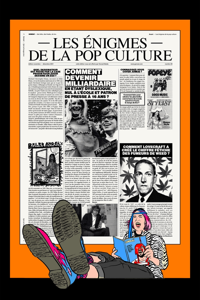 Abonnement 2022 au magazine Gonzaï