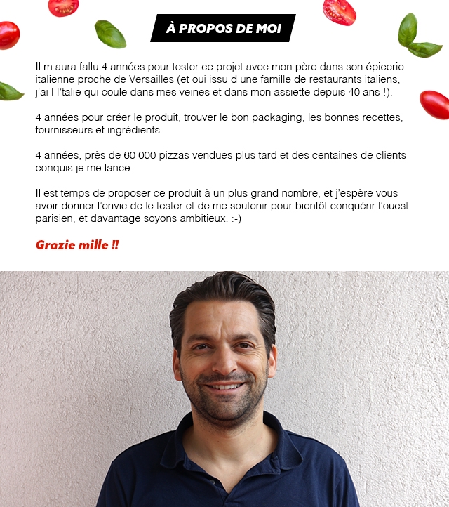 Ma pizza prête à cuire