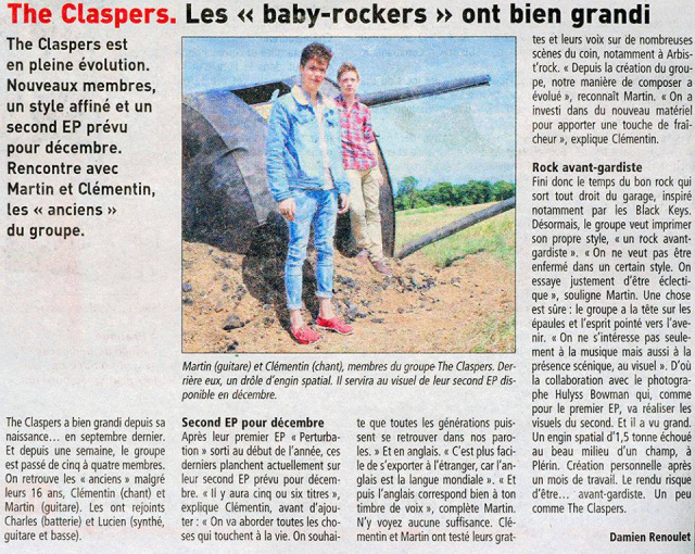 The Claspers - Second EP - Ulule