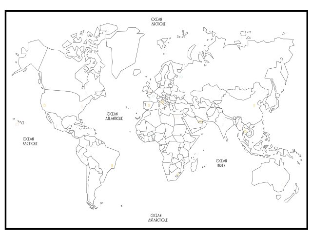 Calendrier de l'Avent - Map Monde à personnaliser - Ulule