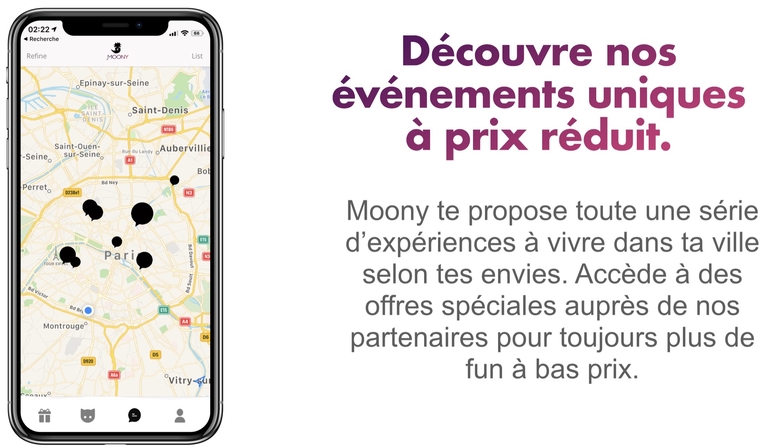Moony App : Meet your Passions - Ulule