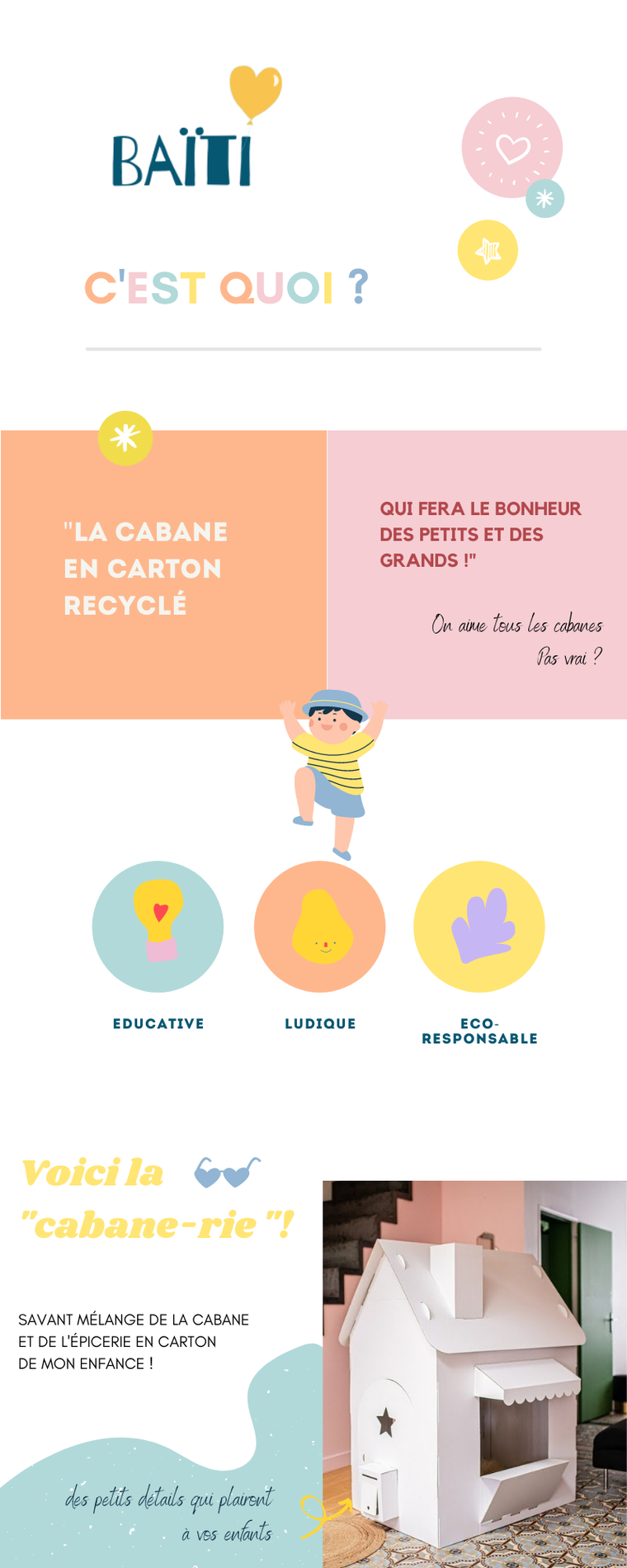 Baïti : la cabane en carton recyclé