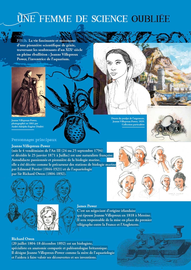Jeanne Villepreux Power, inventrice de l’aquarium.