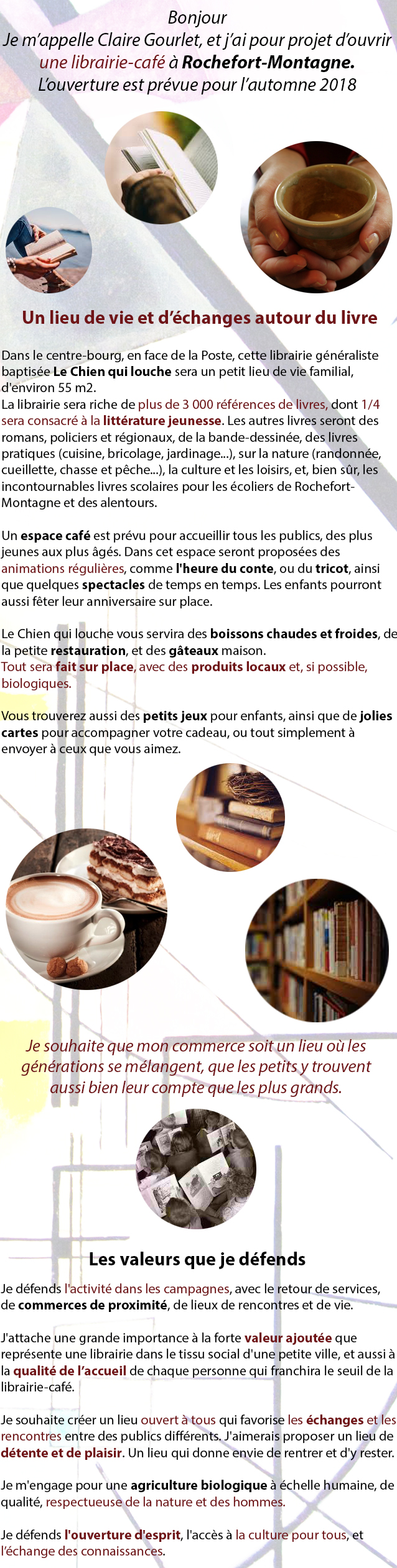 Le Chien qui louche, Librairie-café