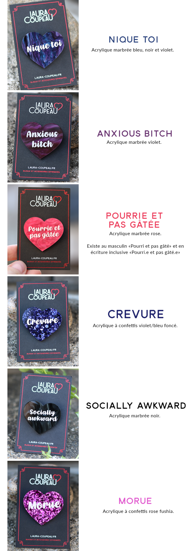 Les broches effrontées de Laura Coupeau - Ulule