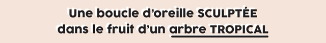 Boucles d'oreille en ivoire végétal - Ulule
