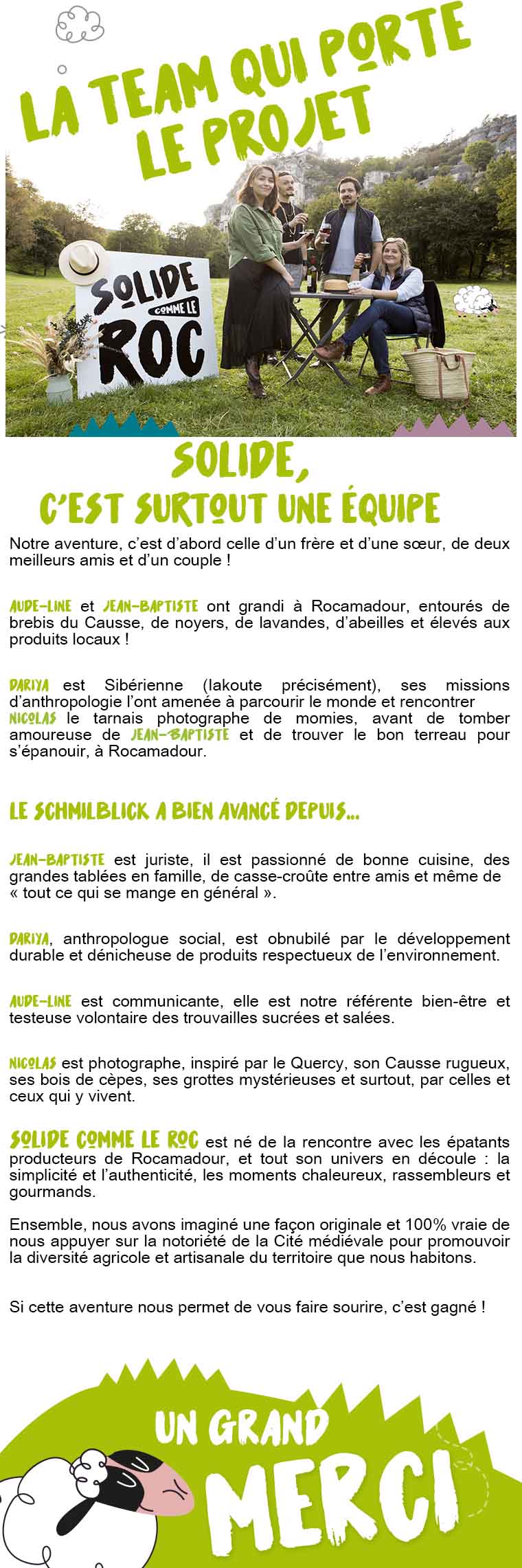 SOLIDE comme le ROC - Les produits de Rocamadour