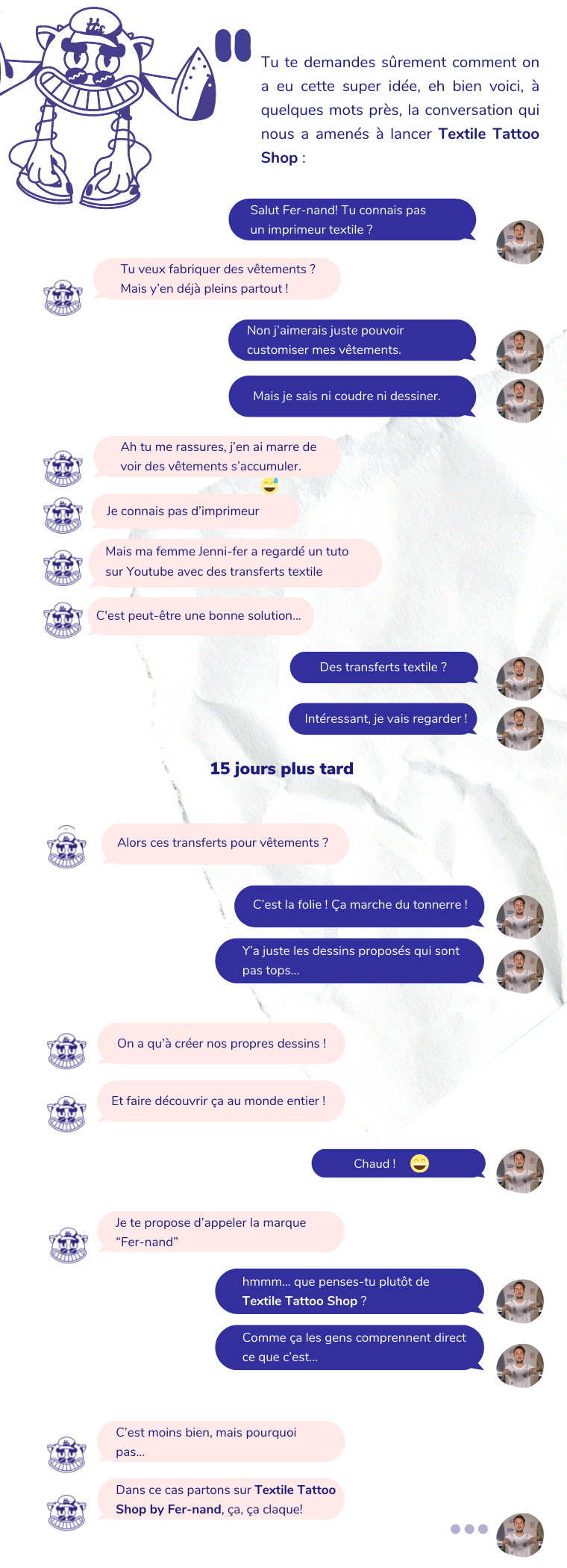 Révolutionnons la customisation textile