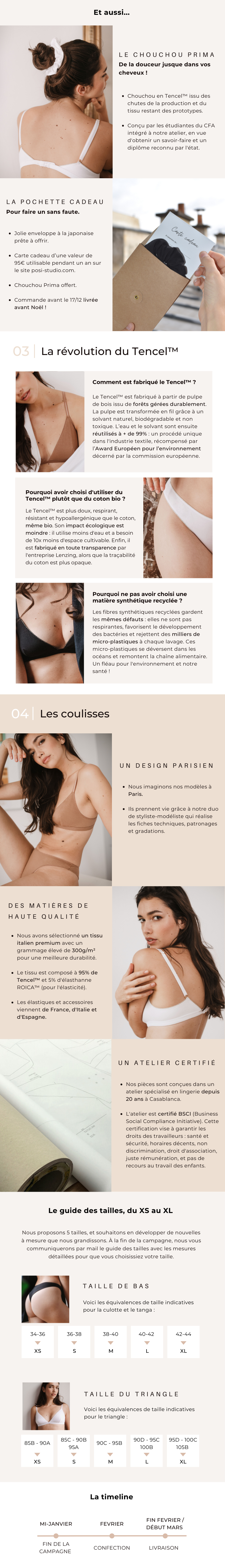 Vos essentiels lingerie en Tencel™