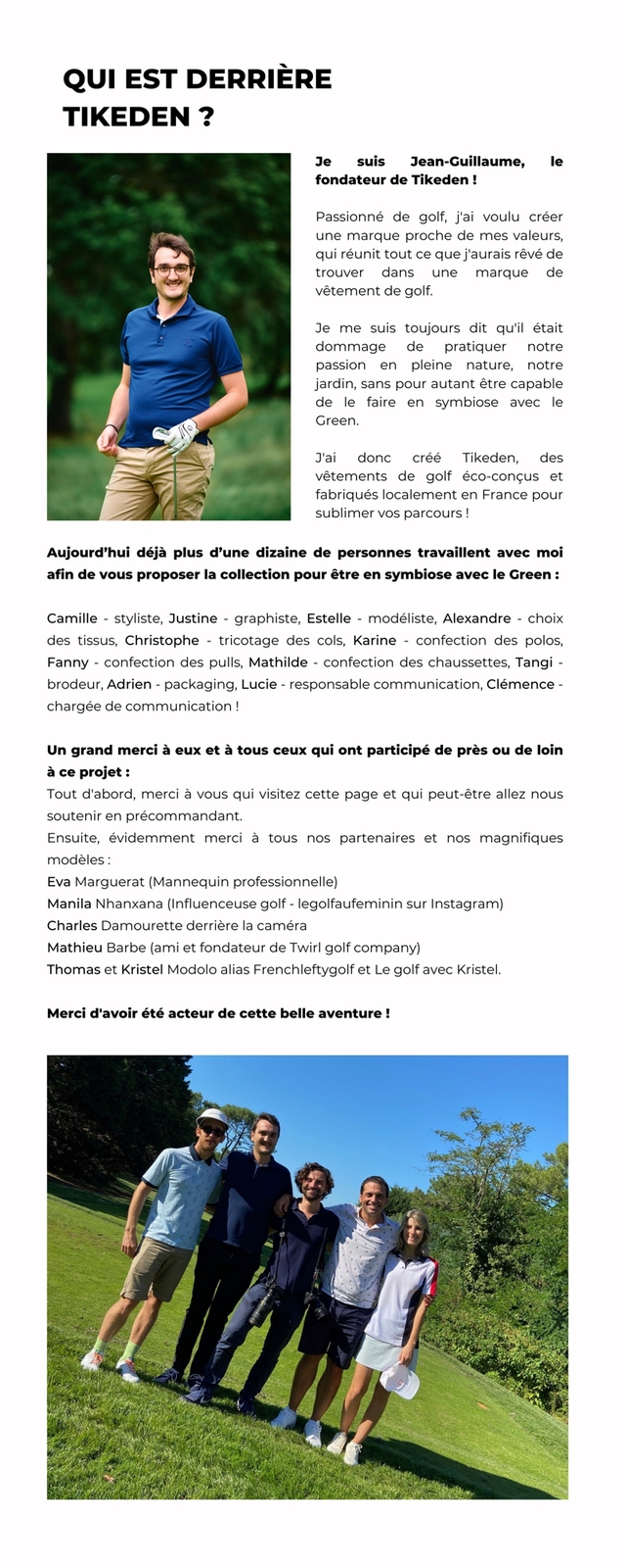 TIKEDEN, en symbiose avec le green