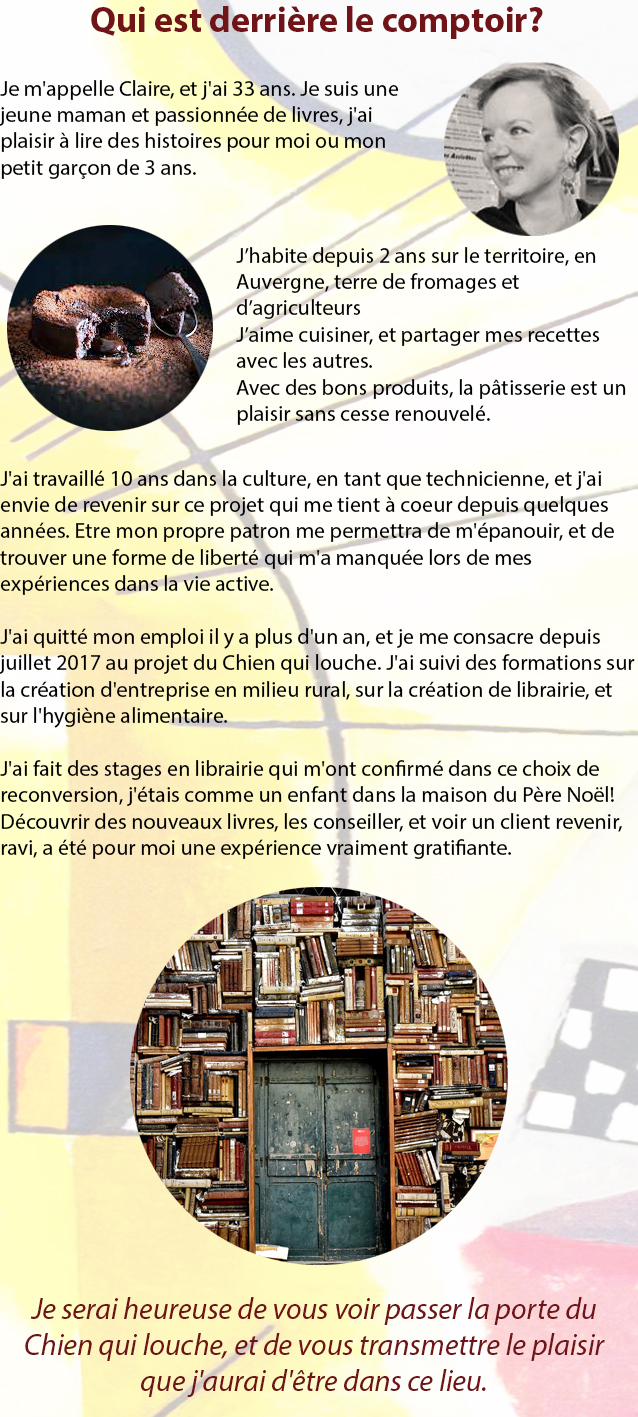 Le Chien qui louche, Librairie-café