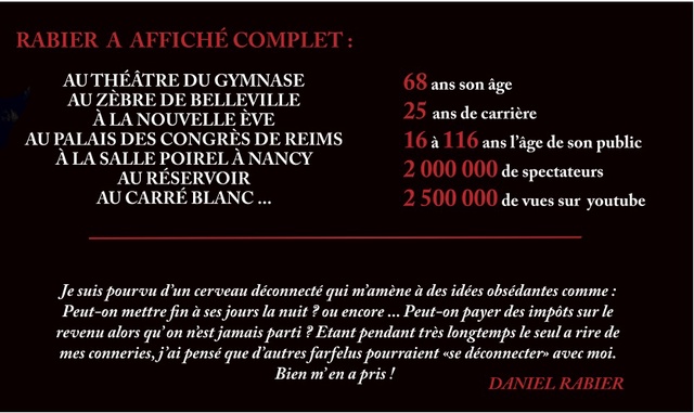 RABIER NOUVEAU SPECTACLE