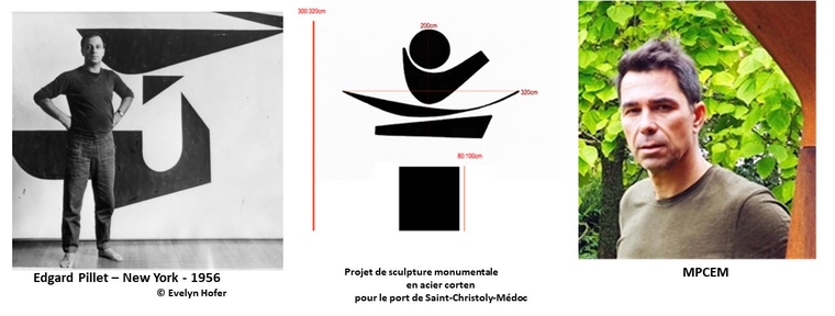 Sculpture monumentale en hommage à Edgard Pillet