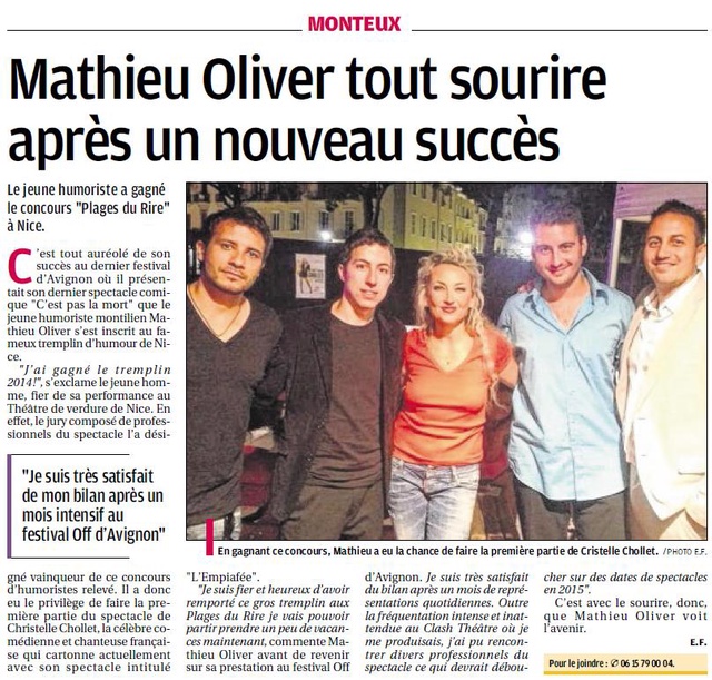 Mathieu OLIVER se plie en 3 - Avignon OFF 2018 - Ulule