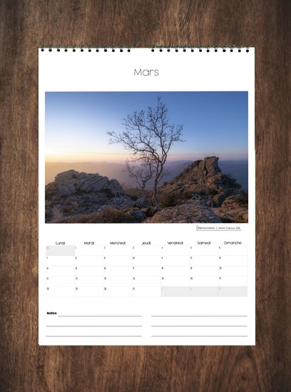 Calendrier 2022 Photographie de Paysages