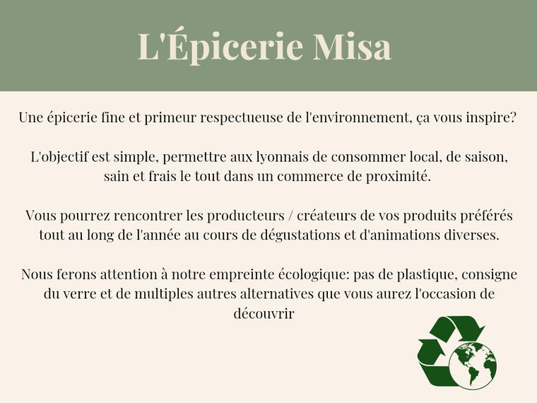 Création de L'Épicerie Misa - Ulule