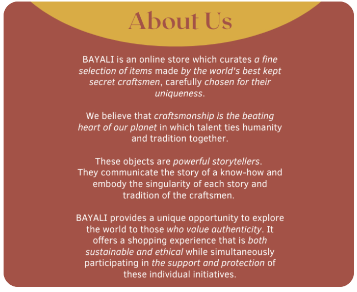 BAYALI Online Store - Ulule