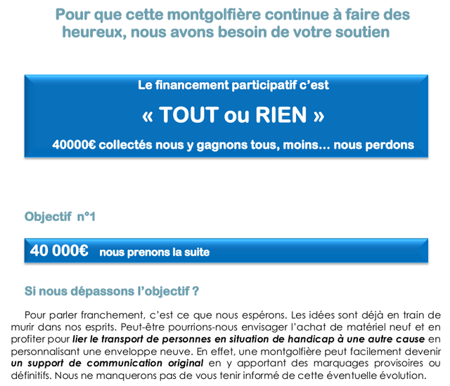 Montgolfière accessible aux Handicapés