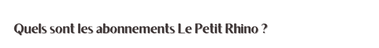 Le Petit Rhino - Ulule