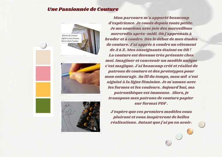 Gladys PATTERNS - Patrons de Couture