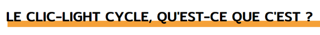 Clic-Light Cycle - Ulule