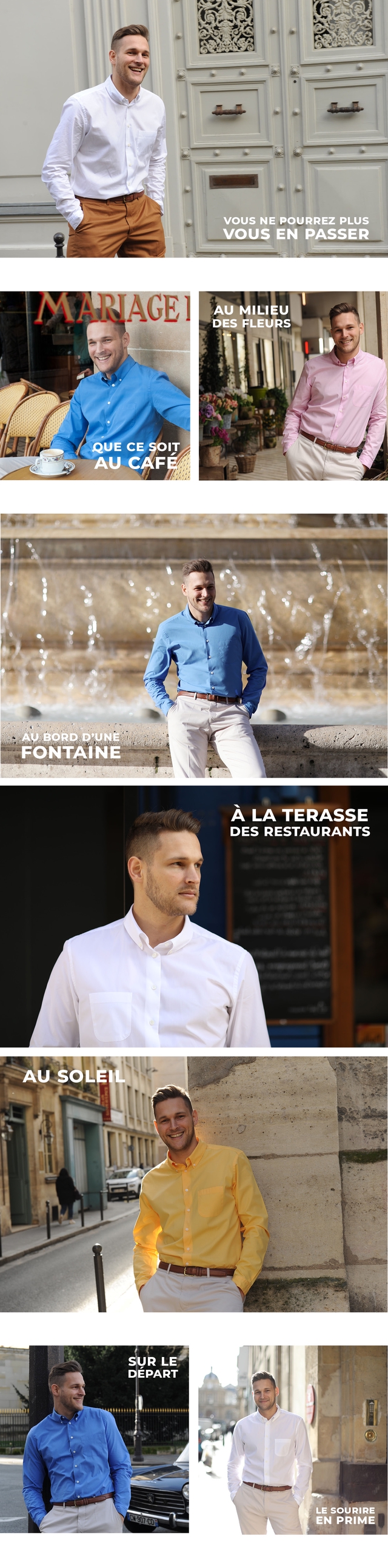 Chemise en popeline de coton