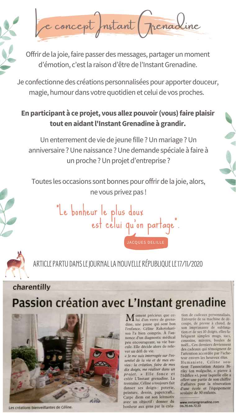 Une machine laser pour l'Instant Grenadine