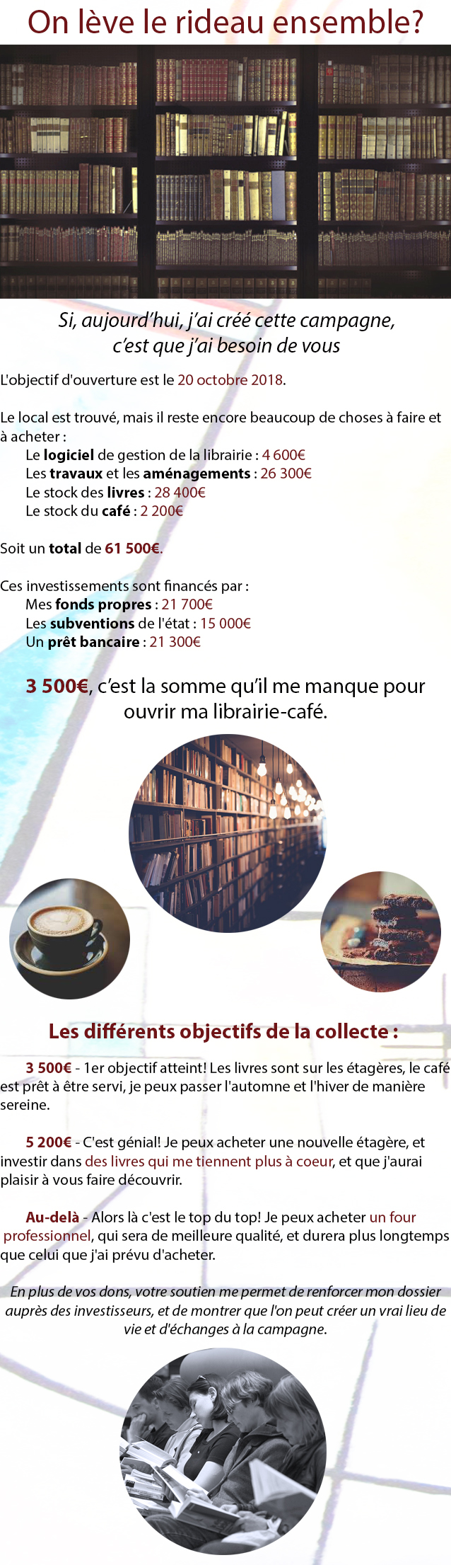 Le Chien qui louche, Librairie-café