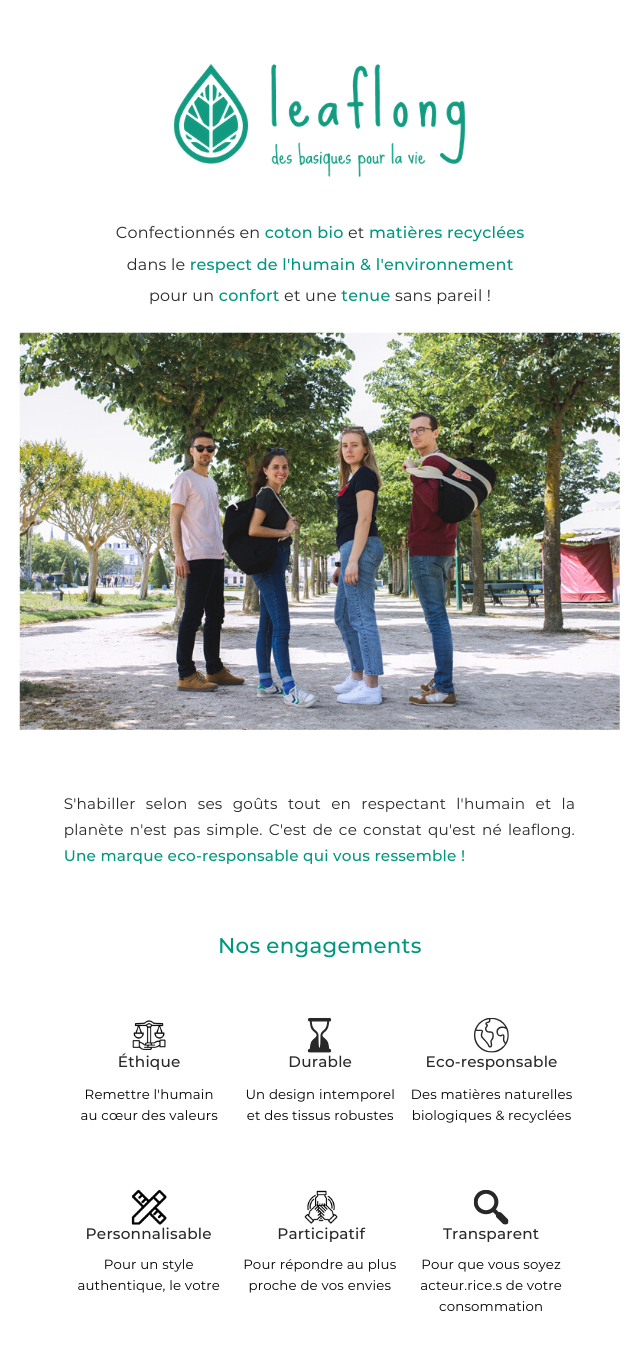 leaflong - Une mode éco-responsable