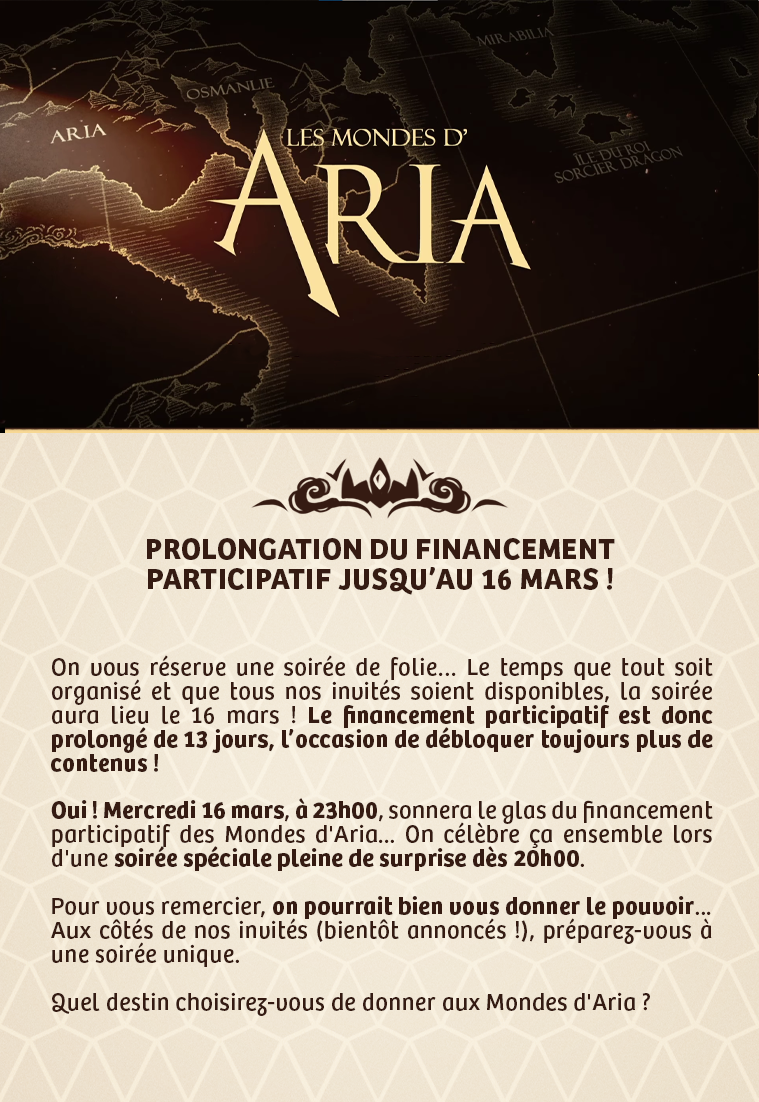 Worlds of Aria - Ulule