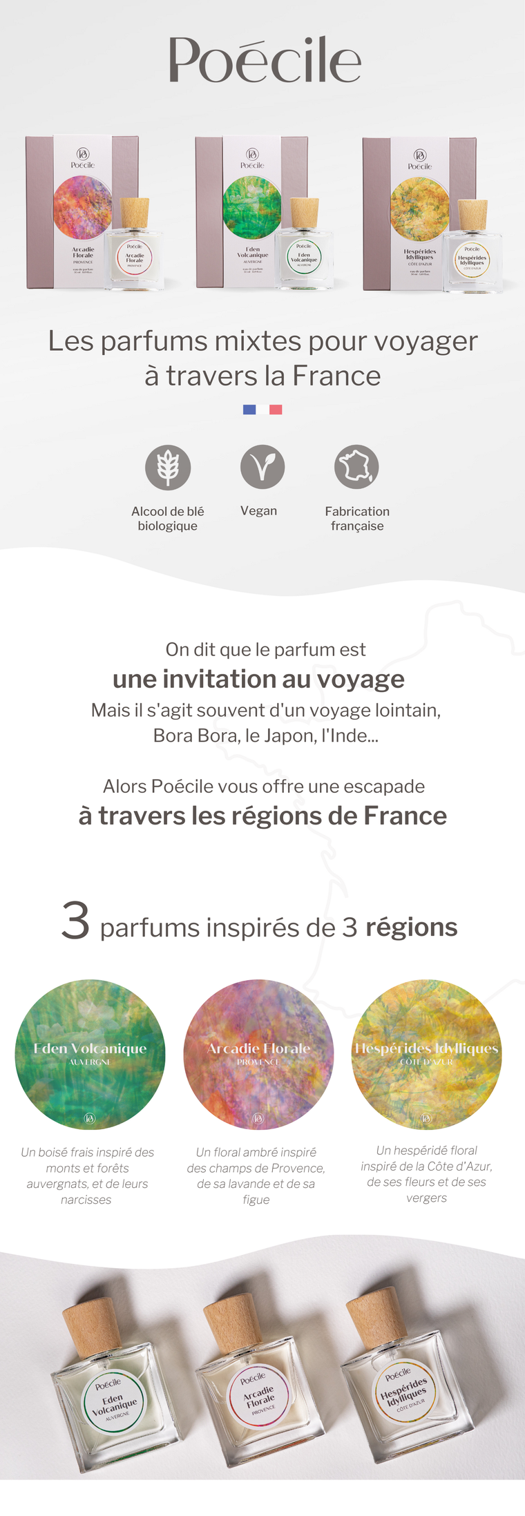Poécile, parfums mixtes pour voyager en France 🇫🇷