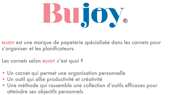 Bujoy, le bullet journal des ambitieuses ! - Ulule
