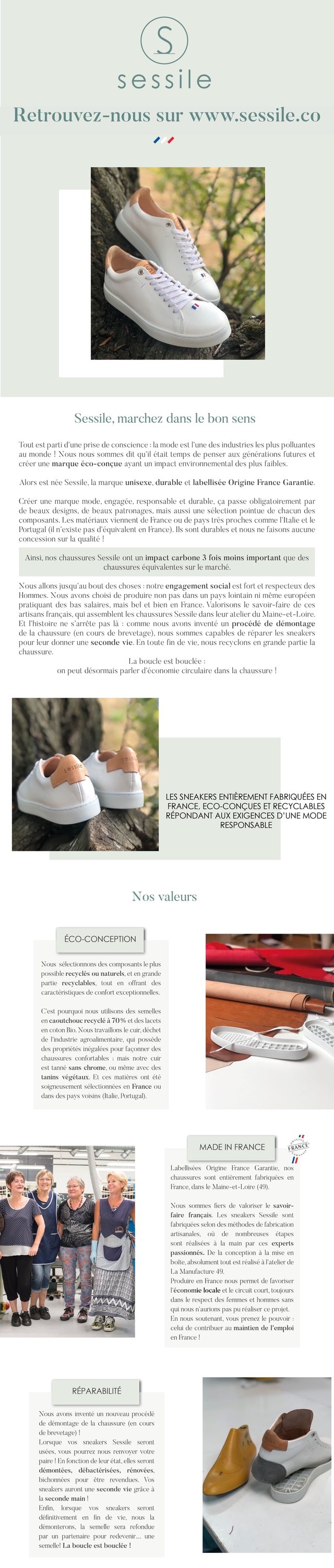 Sessile, la sneaker fabriquée près de chez vous