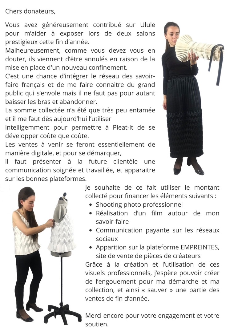 L'Art du Pli à la française - Ulule