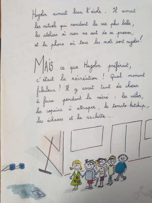 Album jeunesse "un arbre pour la récré"