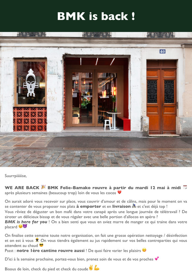 BMK Paris - Bamako - Ulule