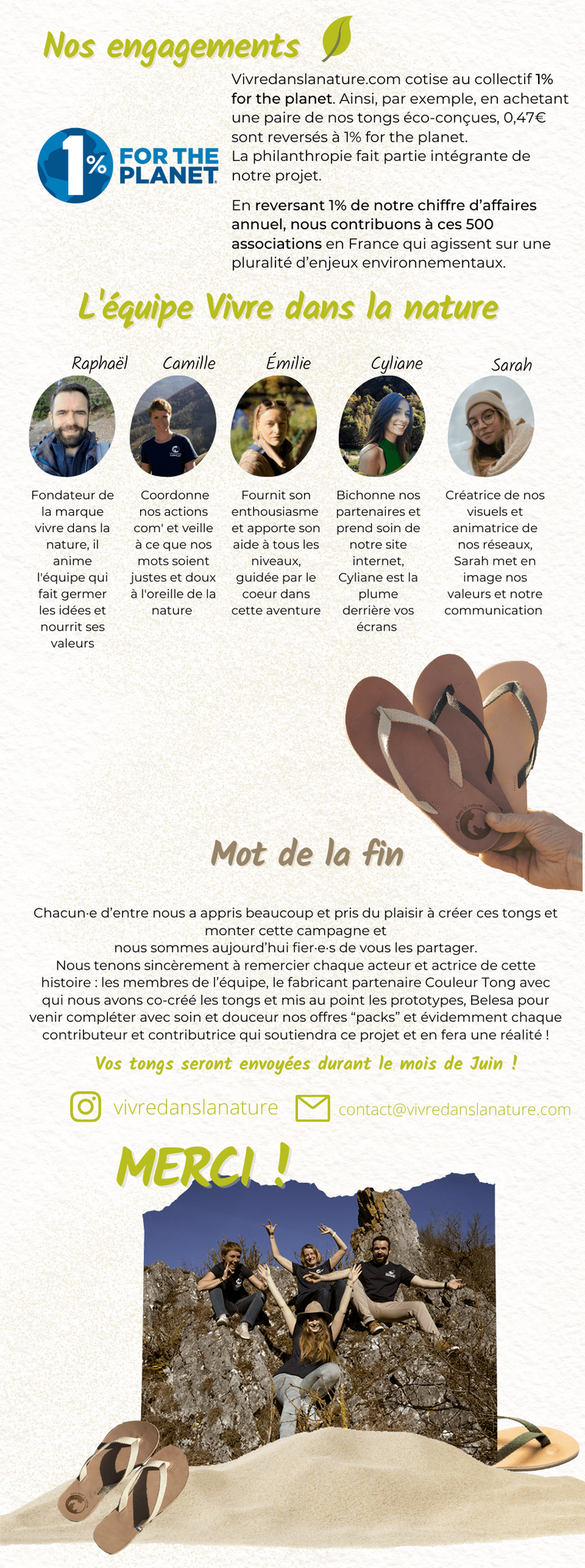Tongs éco-conçues, made in France