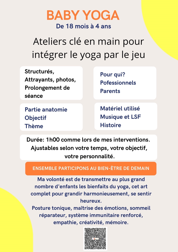 BABY YOGA, ateliers complets clé en main