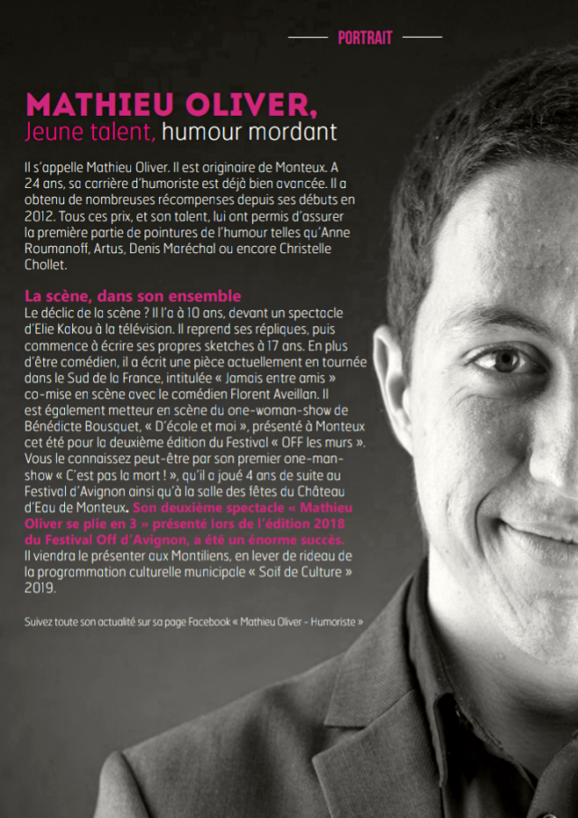 Mathieu Oliver se plie en 3 - Avignon OFF 2020