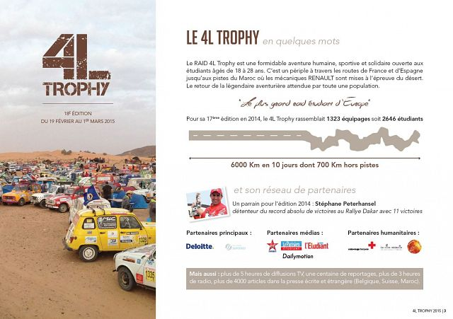 Dernier Espoir pour le 4L TROPHY 2015