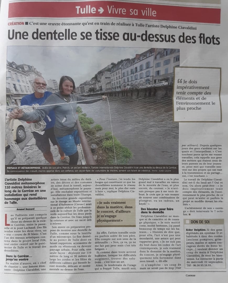 Réalisation d'une installation monumentale à Tulle - Ulule