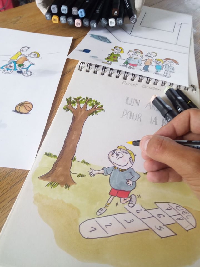 Album jeunesse "un arbre pour la récré"