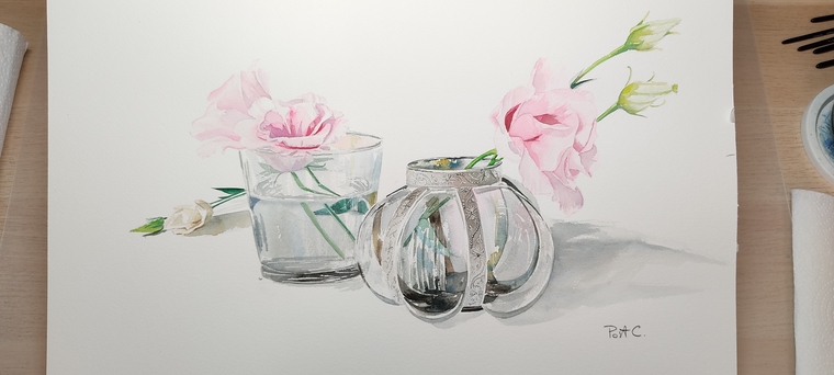 Fleurs dans la lumière d'octobre