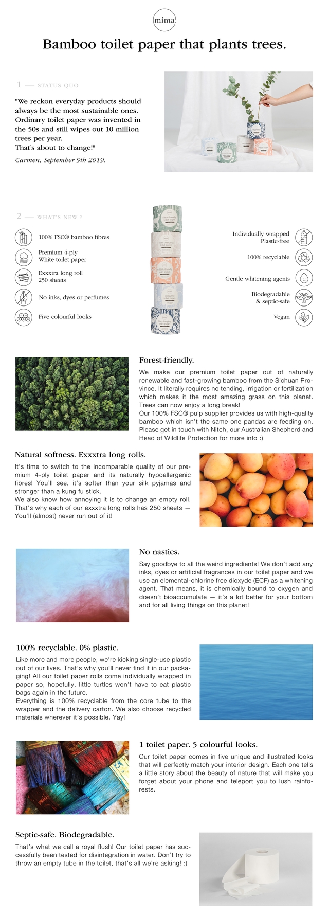 Mima - Toilet paper with a mission 🌳