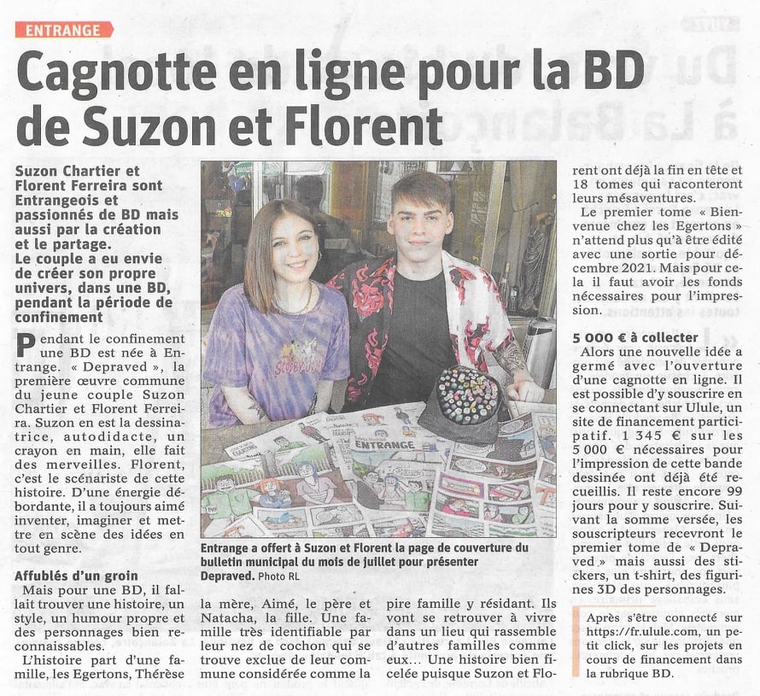 BD DEPRAVED - Bienvenue chez les Égertons. - Ulule