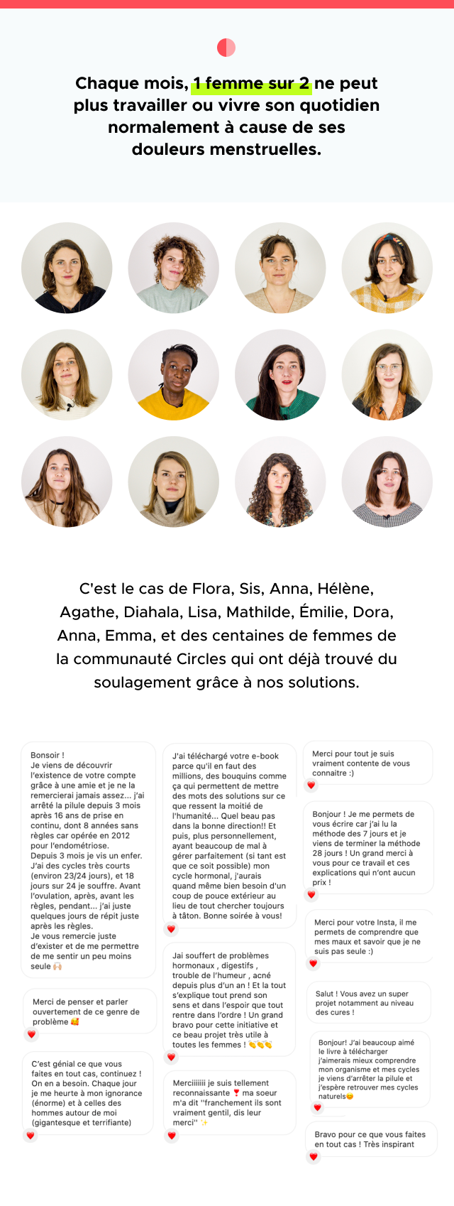 Circles • Cures naturelles anti-maux menstruels 🌱